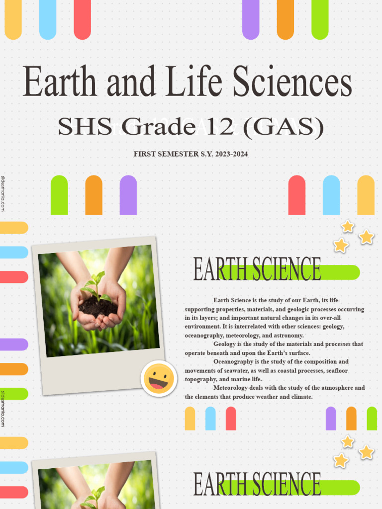 Earth and Life Science (G12-Gas) L-1&2 | PDF | Rock (Geology) | Earth ...