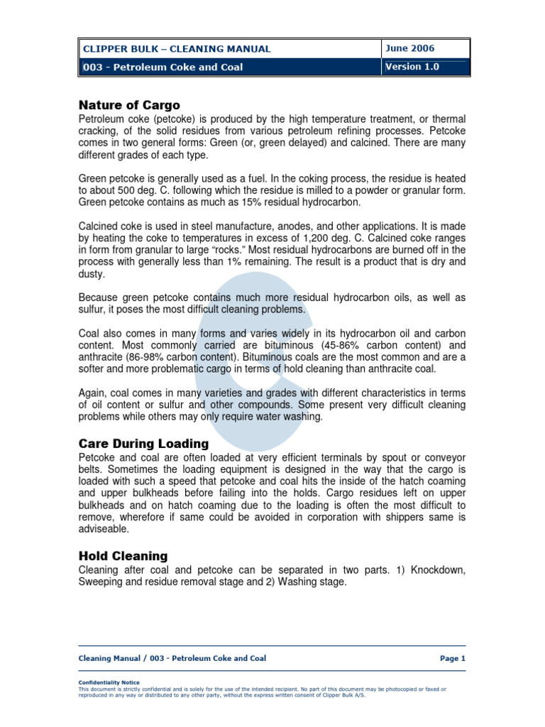003 - Petroleum Coke and Coal | PDF | Chemical Process Engineering | Chemistry
