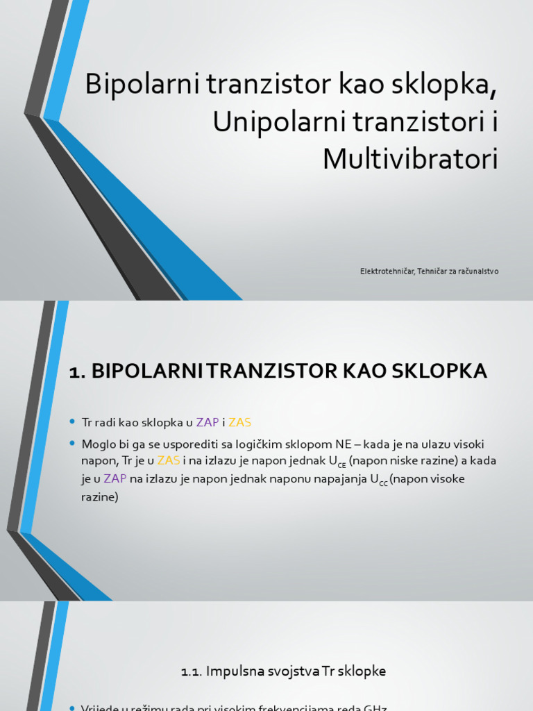 Bip Sklopka, Uni TR, MV (2.ŠZ) | PDF