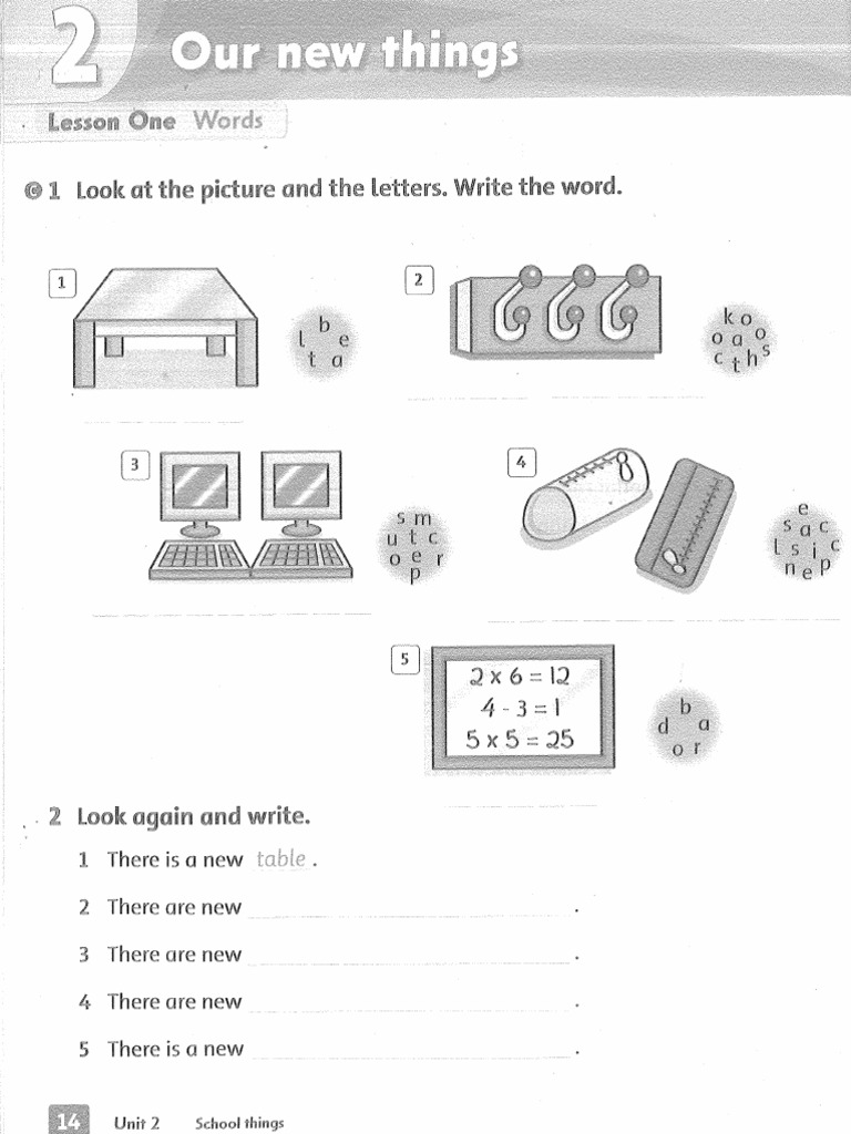 Family and Friends Grade 3 Special Editionworkbook - Unit 2 | PDF