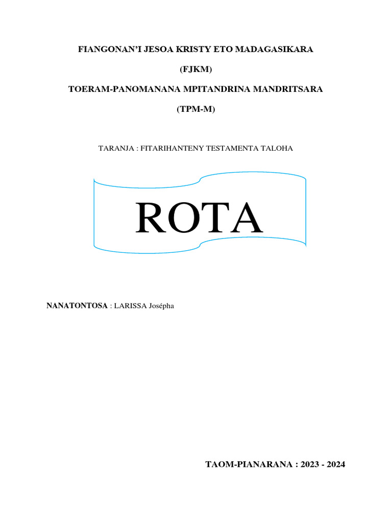 Rota A | PDF