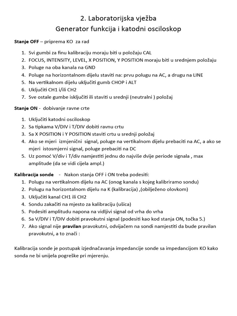 Katodni Osciloskop | PDF