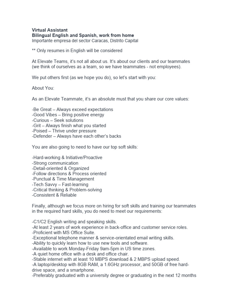 Virtual Assistant | PDF | Computing | Business