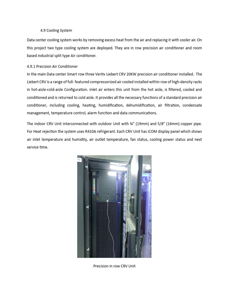 Cooling System | PDF | Data Center | Data Transmission
