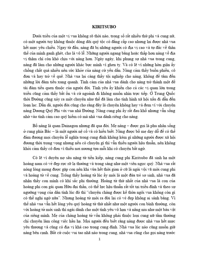 KIRITSUBO | PDF