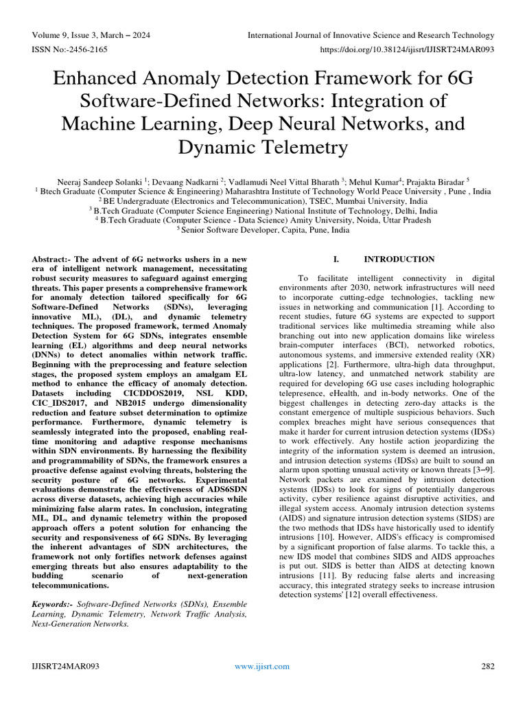 Enhanced Anomaly Detection Framework for 6G Software-Defined Networks ... Enhanced Anomaly Detection Framework for 6G Software-Defined Networks ...