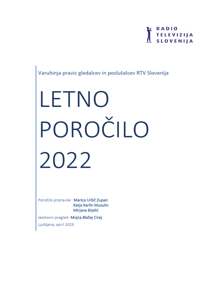 Letno Poročilo 2022 | PDF