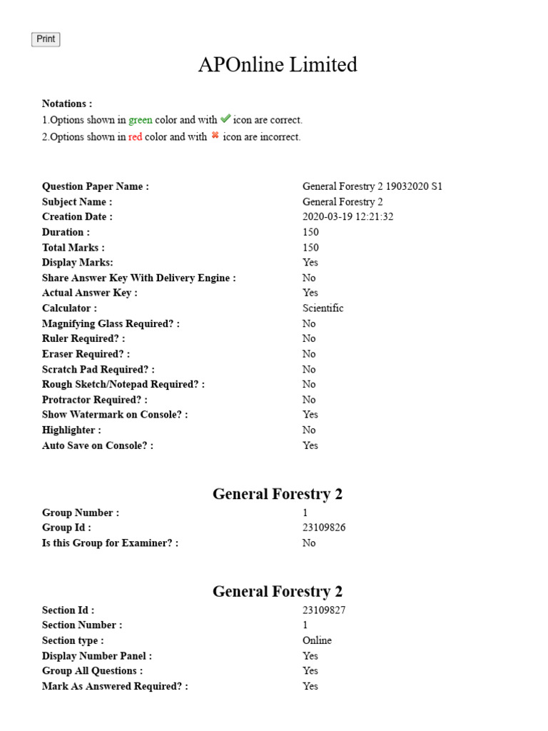 APPSC Forest Range Officer 2018 Main General Forestry II English | PDF | Air Pollution ...