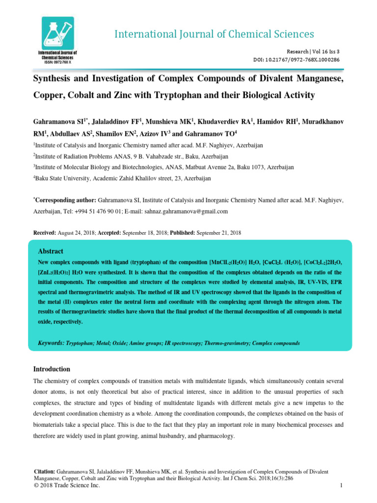 jinter | PDF | Coordination Complex | Electron Paramagnetic Resonance