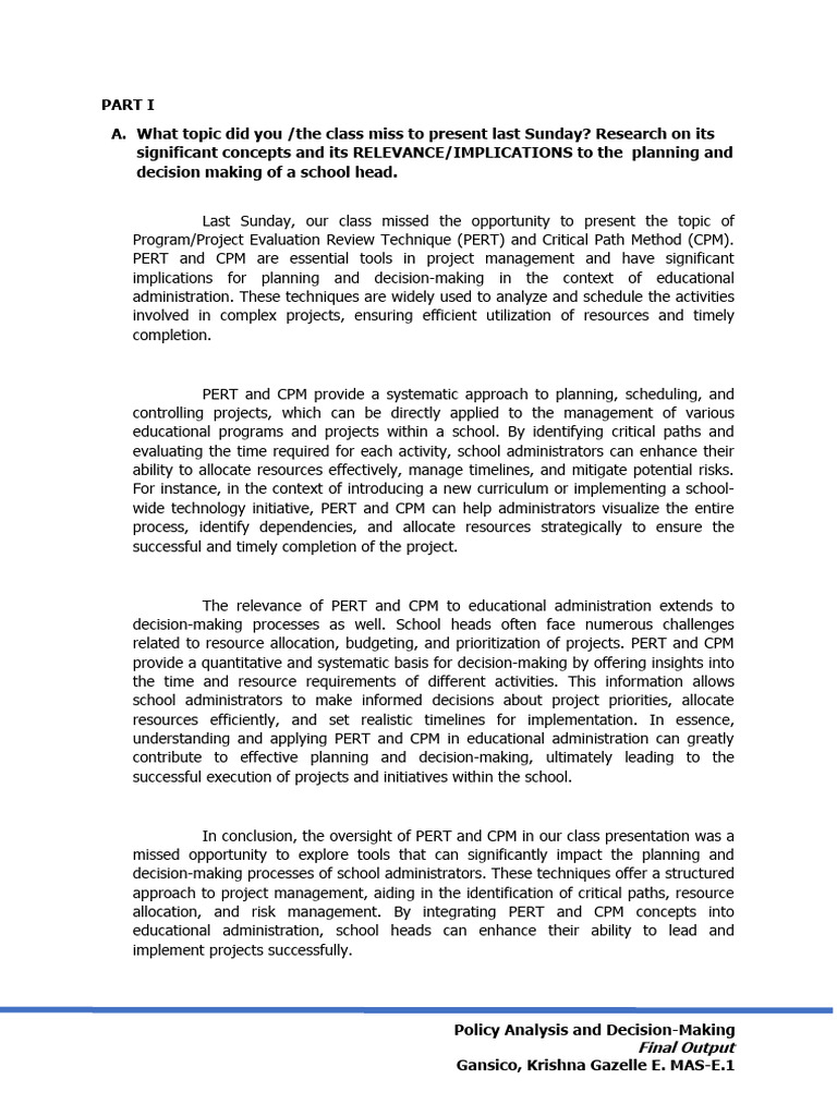 Final Task Gansico | PDF | Swot Analysis | Project Management