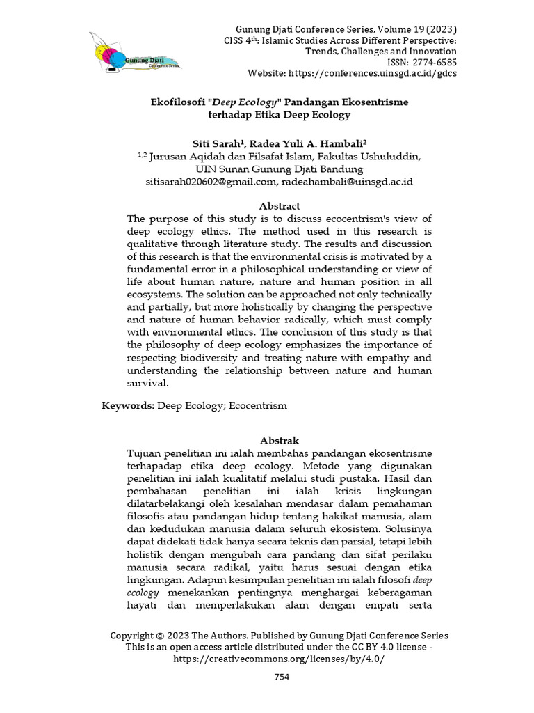 1557-Article Text-2358-1-10-20230513 | PDF | Natural Environment | Ecology