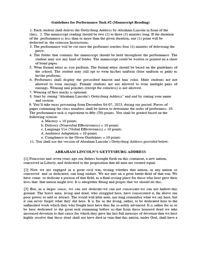 Guidelines For Manuscript Reading (23-24) | PDF