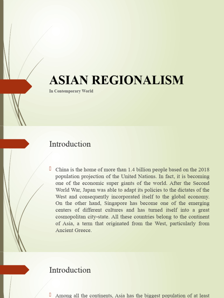 Asian Regionalism 2 | PDF | Asian Development Bank | Asia