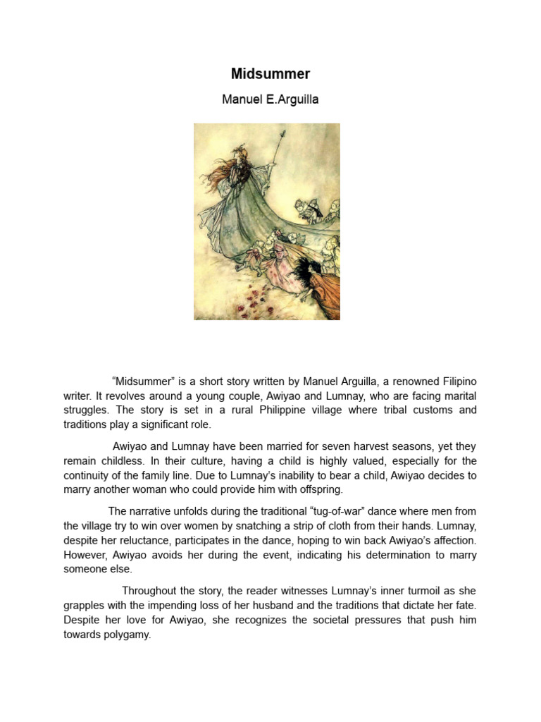 Midsummer: Manuel E.Arguilla | PDF
