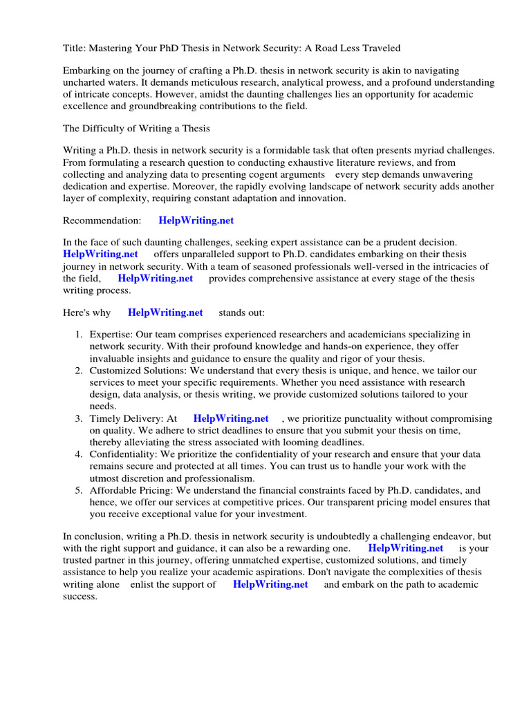 Phd Thesis Network Security Pdf Computer Security Security