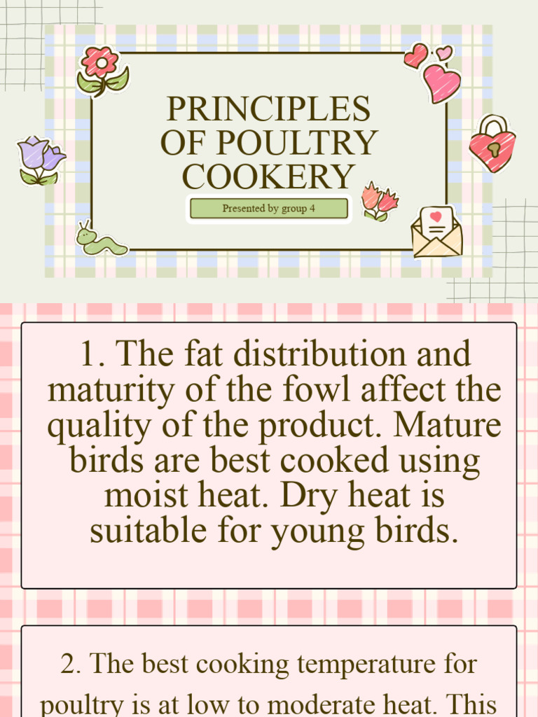 Principles of Poultry Cookery | PDF | Cooking | Poultry
