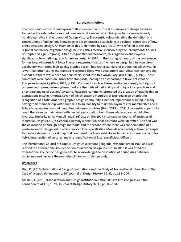 Eurocentric Notions With Harvard Referencing - V1.0 | PDF | Design ...