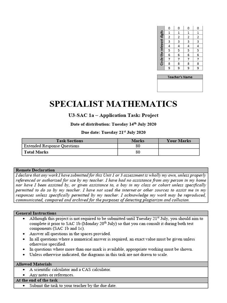 2020 Sm Sac 1a Pdf Perpendicular Geometry