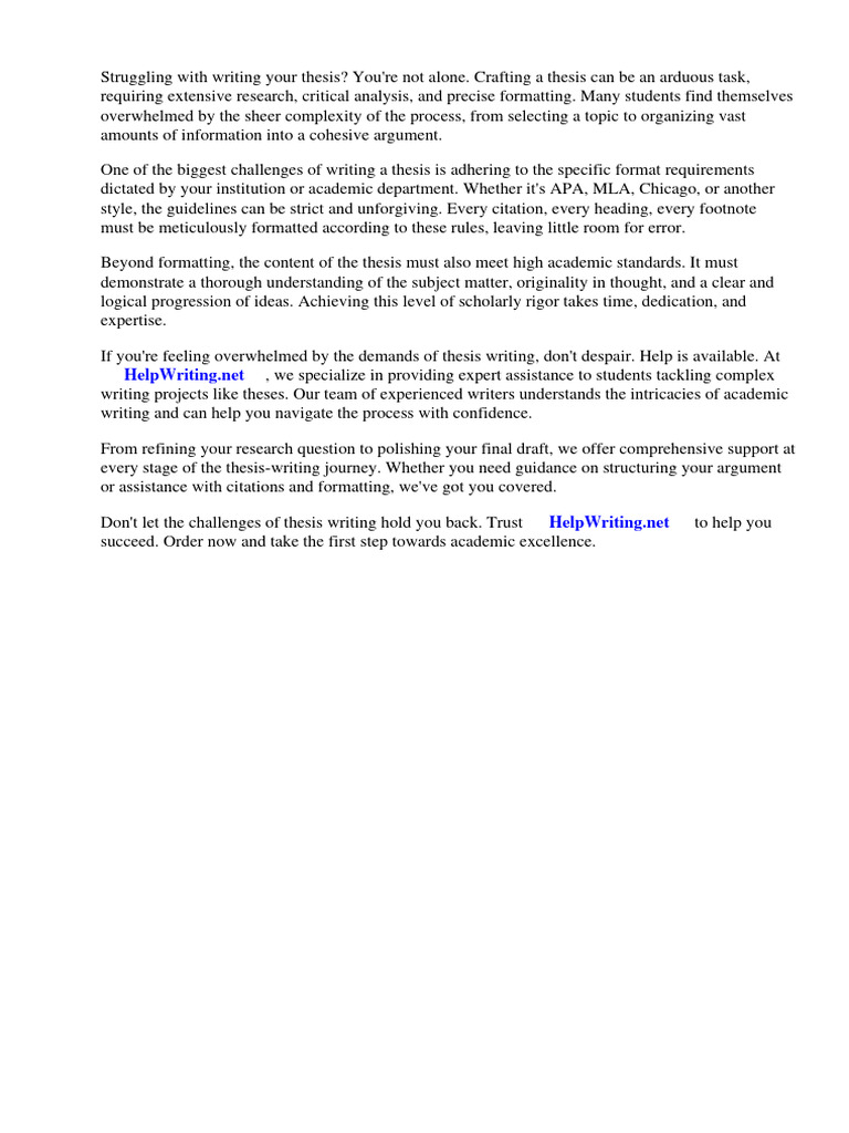 Writing Format of Thesis | PDF | Thesis | Citation