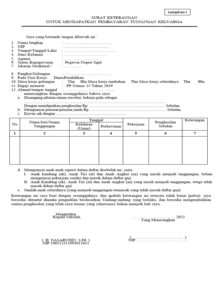 Model DK - kp4 Kosong | PDF