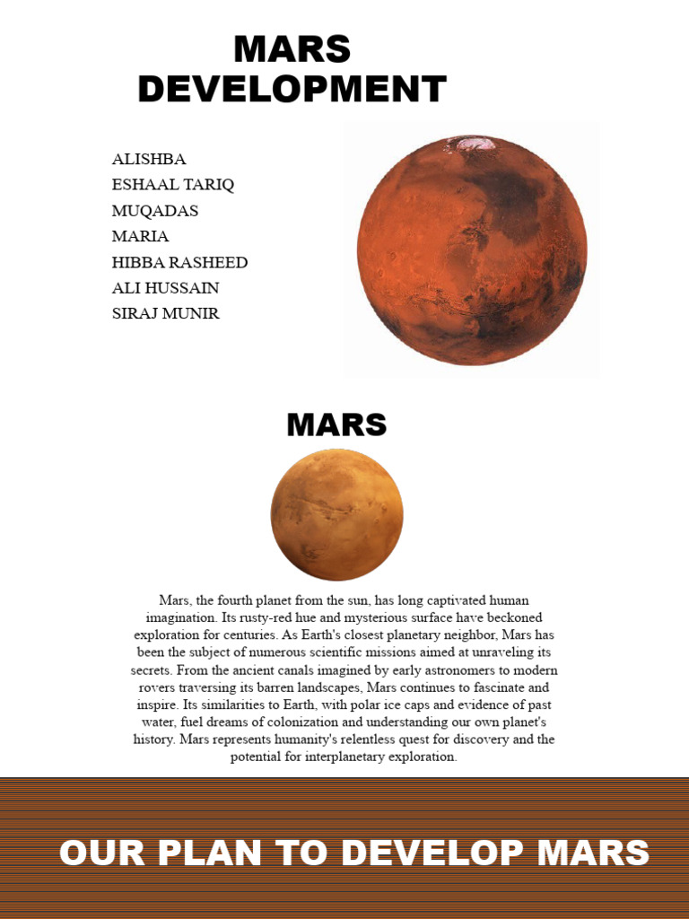 Mars Development | PDF | Mars | Life On Mars