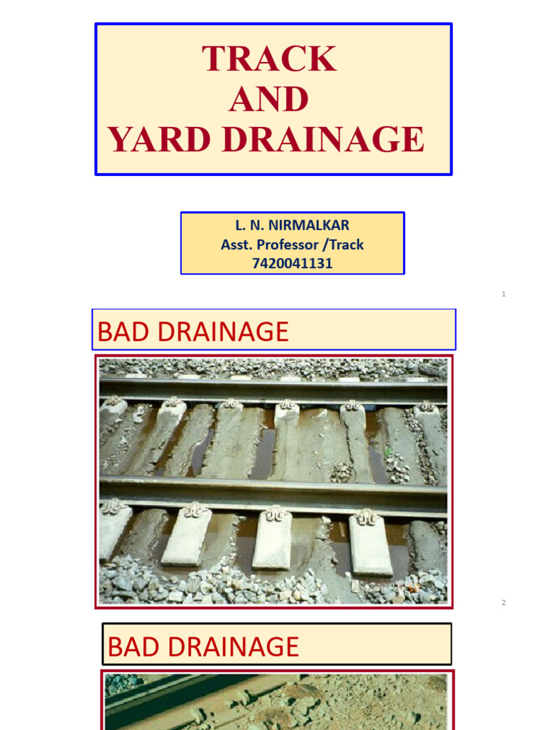 Track Drainage System Overview | PDF | Drainage | Natural Materials