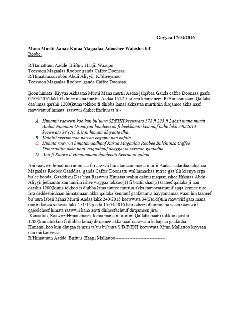 Himata Raawwii Biiftuu | PDF