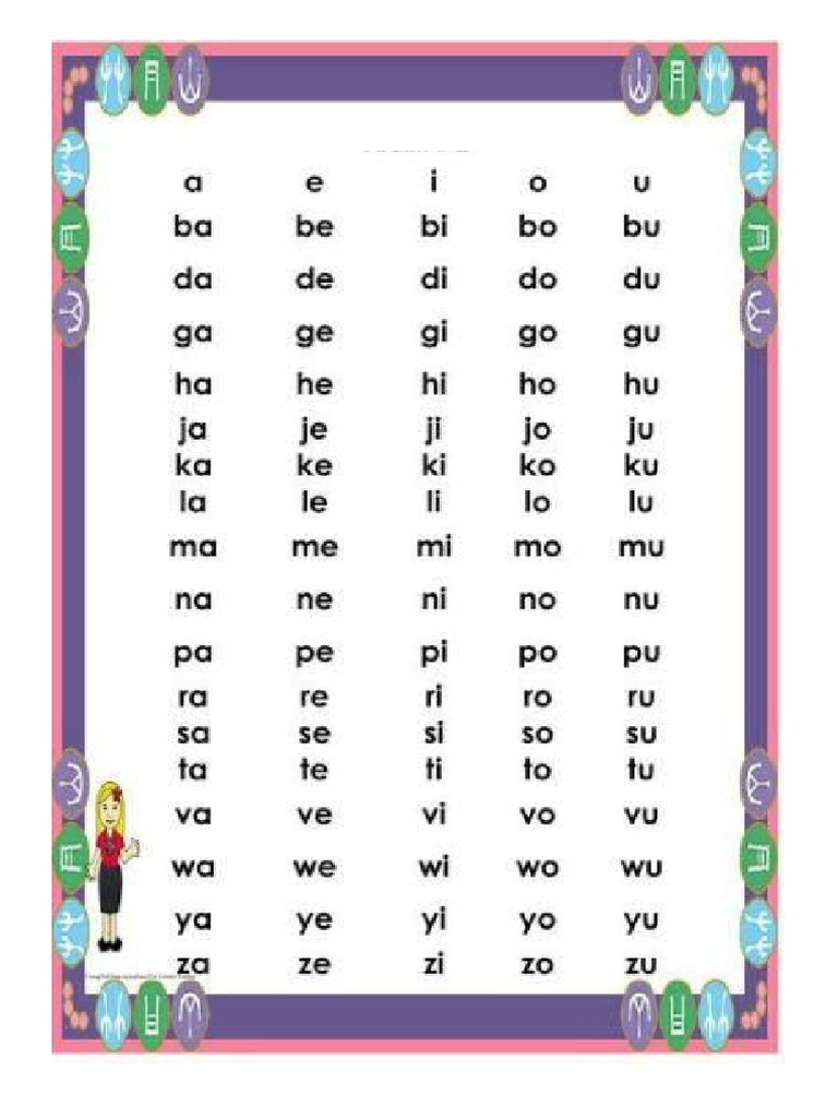 blending letters and aeiou | PDF