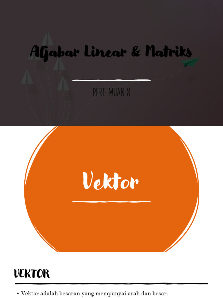 Pengenalan Vektor | PDF