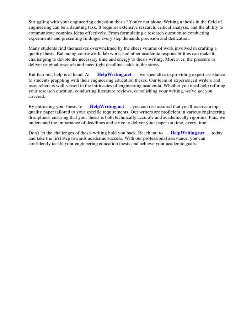 Engineering Education Thesis | PDF | Image Segmentation | Engineering