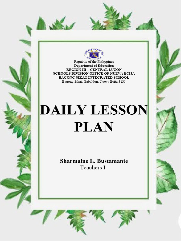 intermediate-cover-for-DLL-and-LESSON-PLAN | PDF