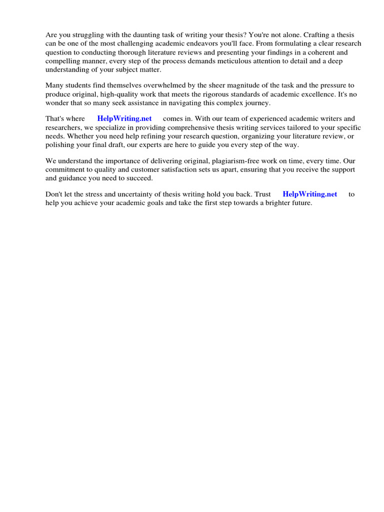 Sample Thesis Blogs | PDF | Thesis | Essays