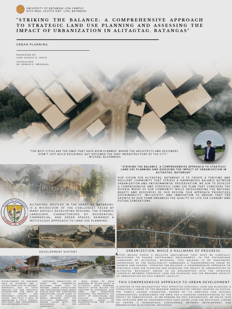 PASCO Plate No. 2 Urban Design For Selected Town in Batangas | PDF ...