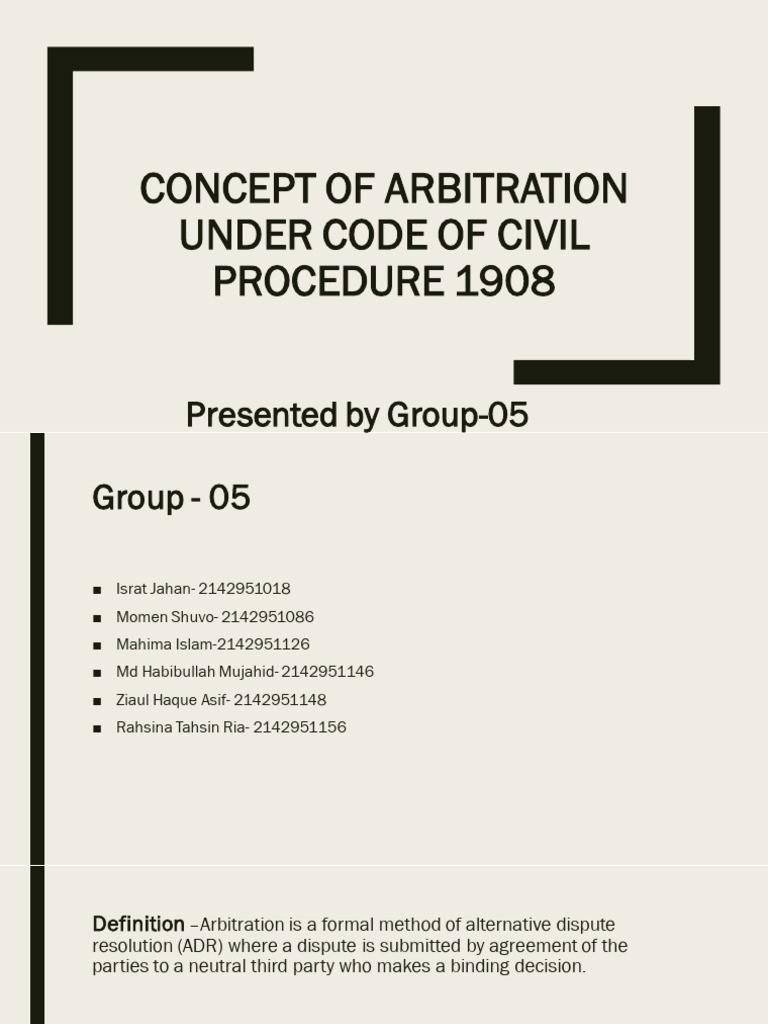 ADR presentation | PDF