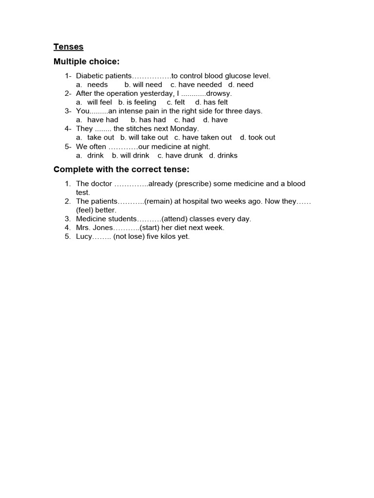 Tenses Practice Eva | PDF Tenses Practice Eva | PDF
