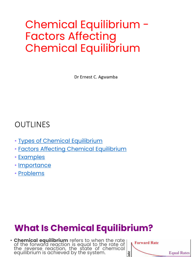 CHM111 - Chemical Equilibrium Note | PDF | Chemical Equilibrium ...