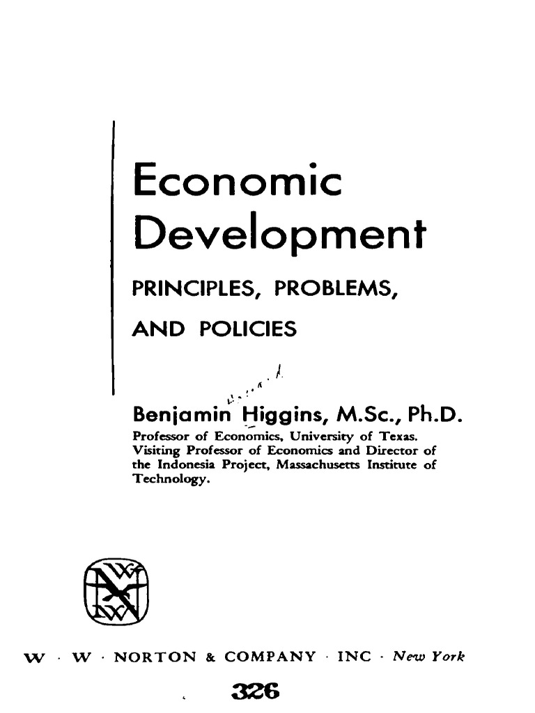 Principles of Economic Development | PDF | Capitalism | Economics