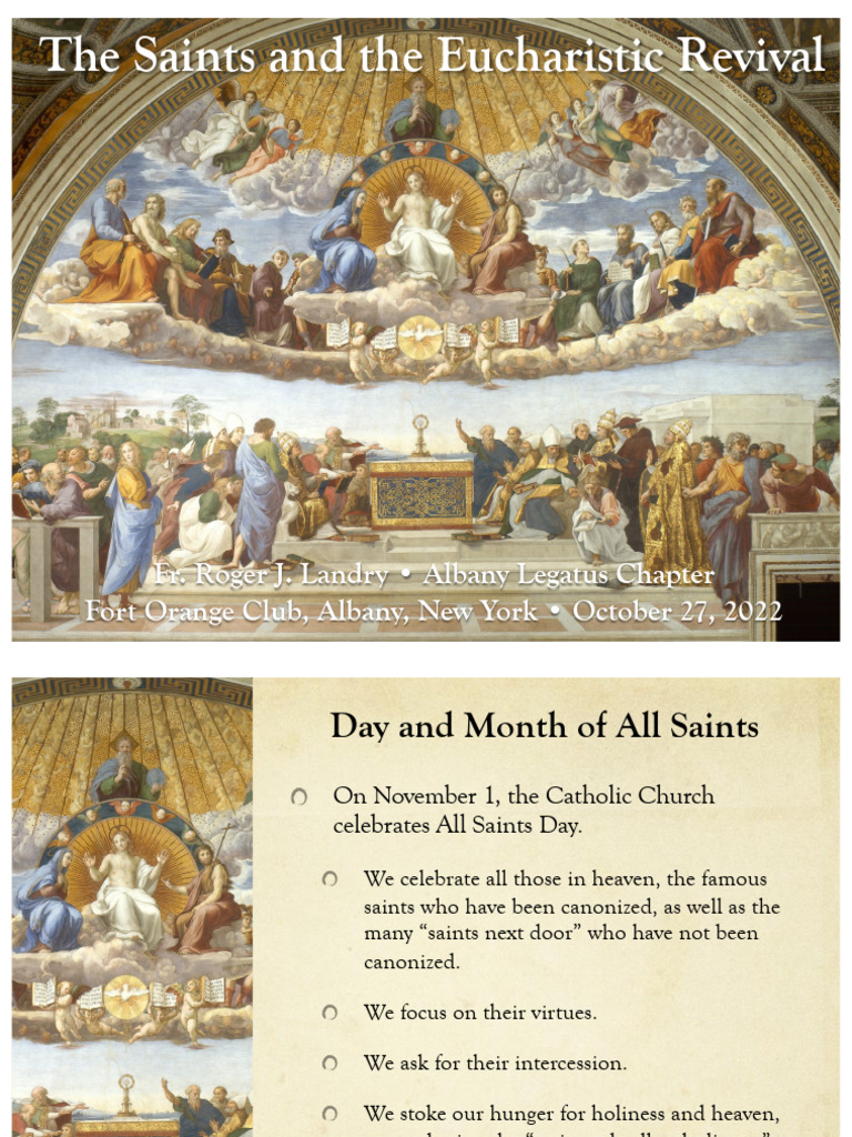 Saints and the Eucharistic Revival | PDF | Eucharist | Sacraments