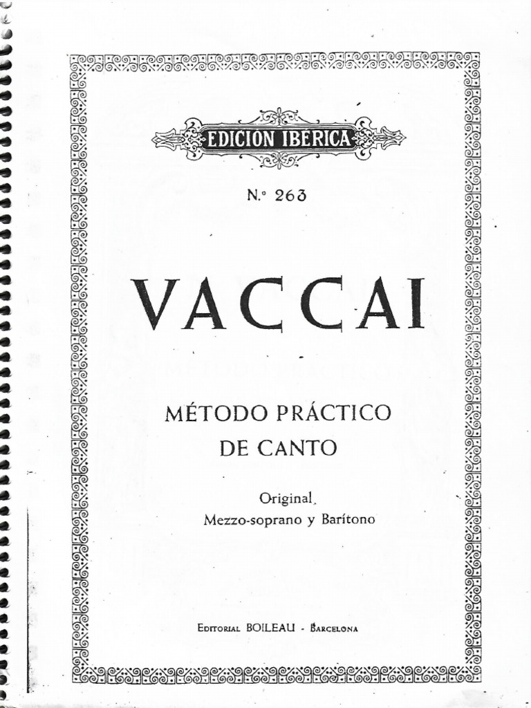 VACCAI - Método Práctico de Canto | PDF