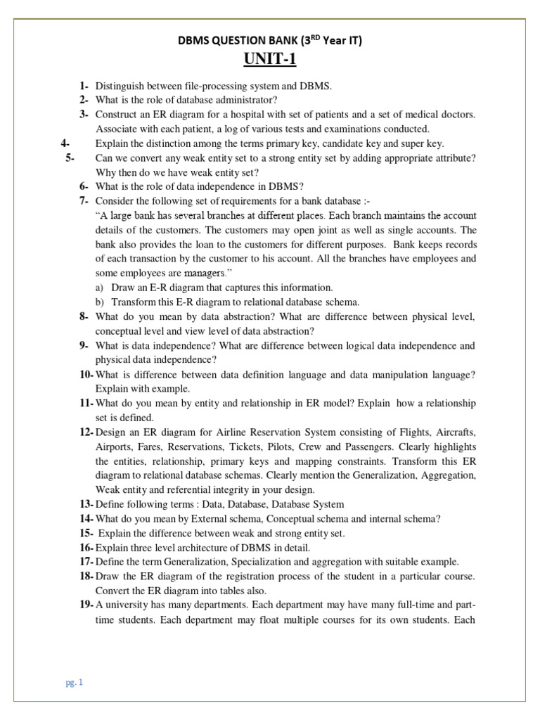 DBMS QB | PDF | Databases | Relational Model