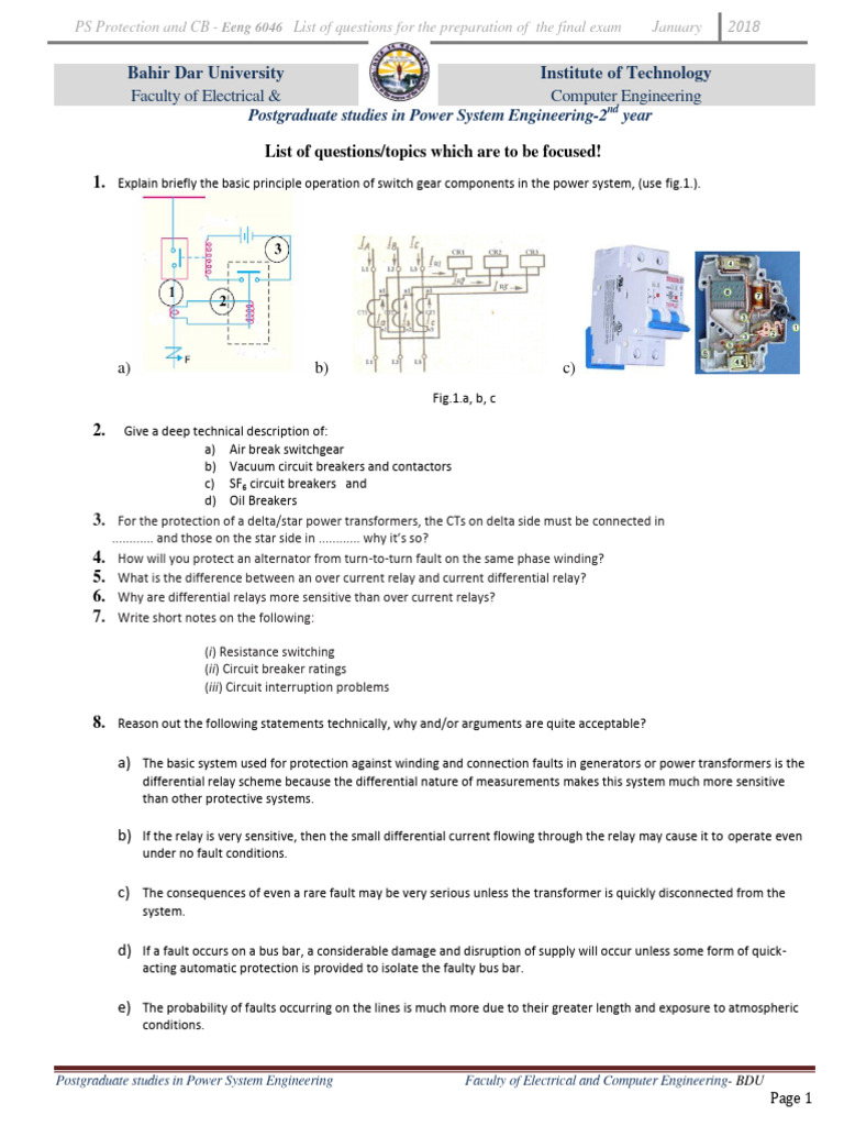 Power System Protection Pdf Components Electric Power