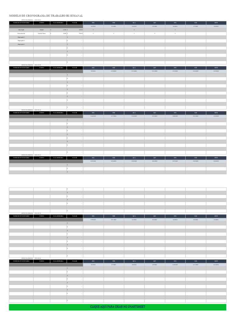 IC Bi Weekly Work Schedule Template 57205 V1 PT | PDF