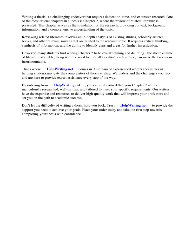 Sample Thesis Chapter 2 Review Related Literature | PDF | Computing Sample Thesis Chapter 2 Review Related Literature | PDF | Computing
