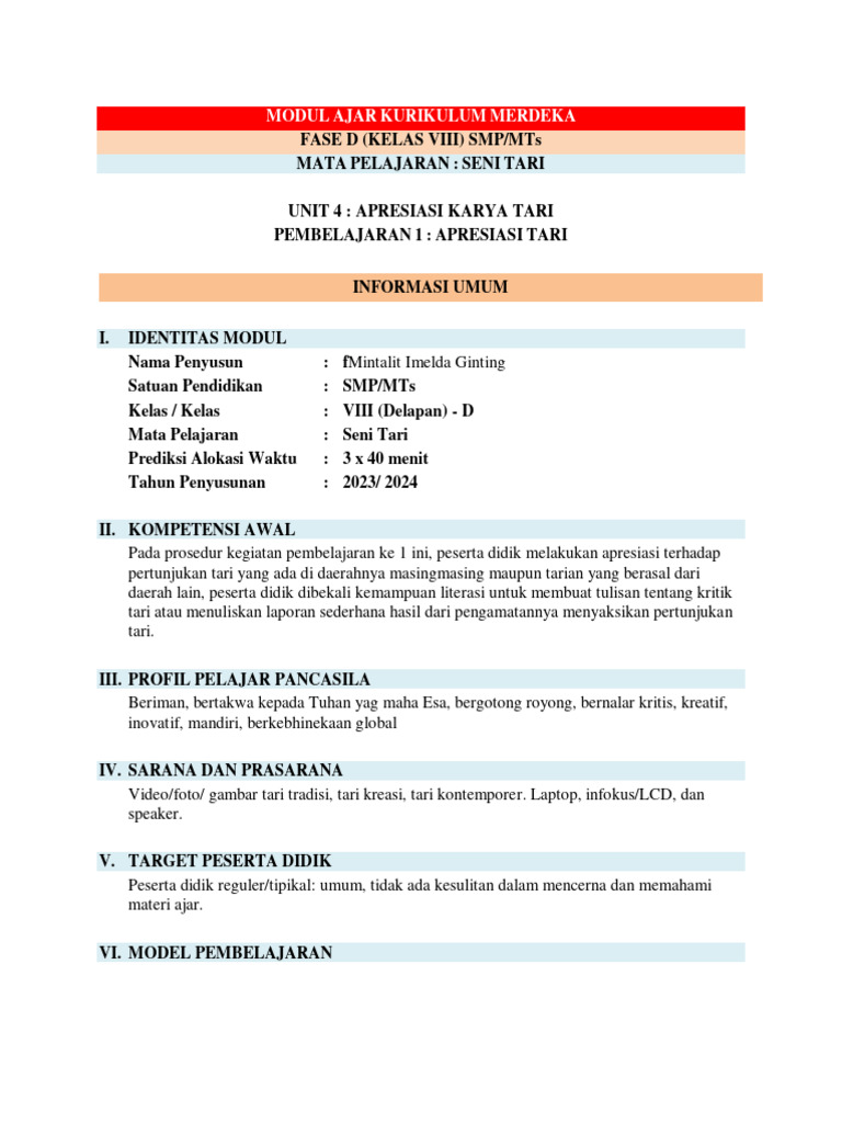 MODUL AJAR Observasi | PDF | Karier & Perkembangan | Kajian Bahasa Asing