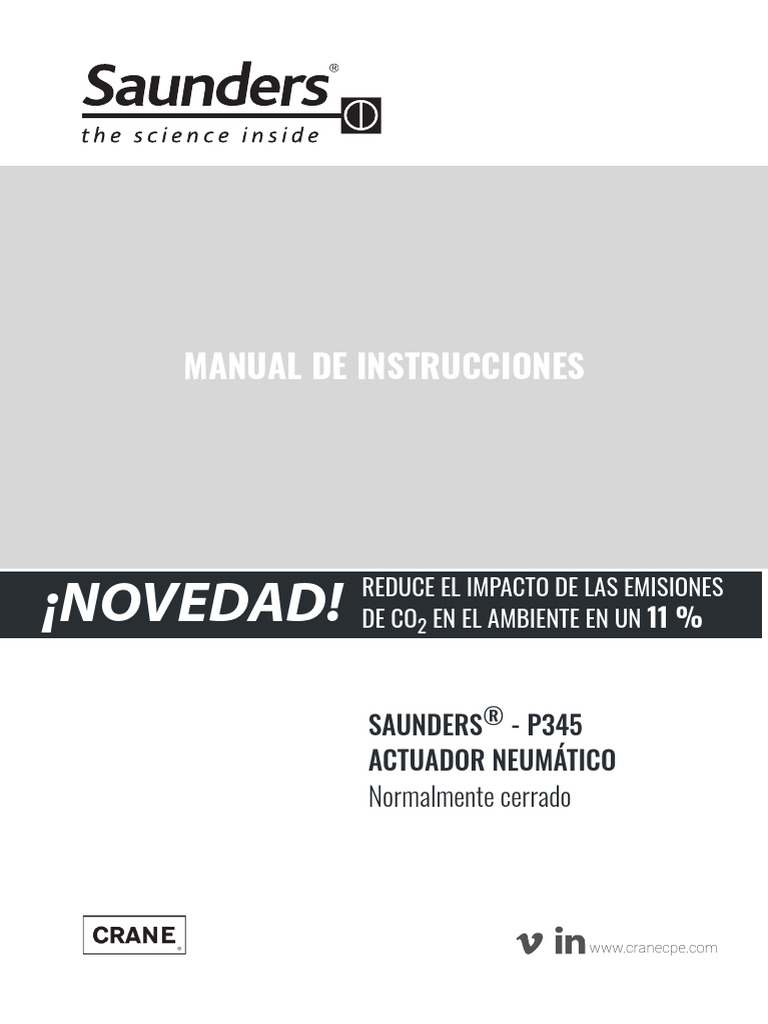 Actuador Neumatico Saunders | PDF | Solenoide | Tornillo