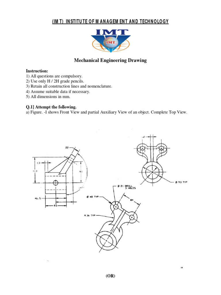 Engineering Drawing | PDF | Rotation | Triangle