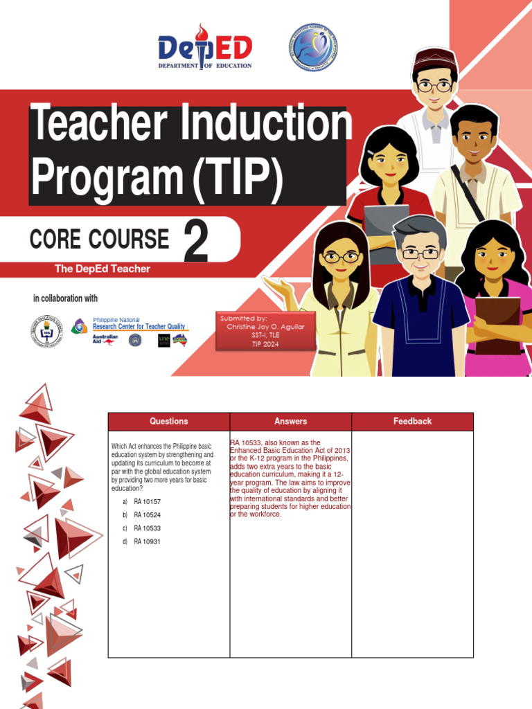 Final Course 2 TIP | PDF | Learning | Curriculum