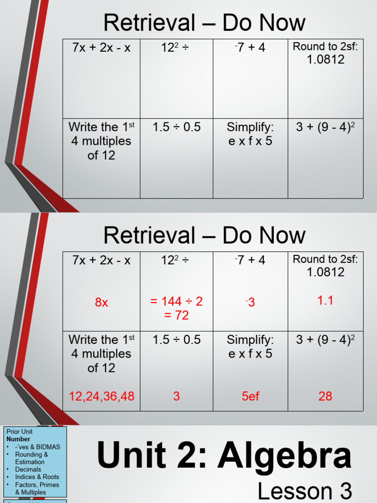 Lesson 3 Simplifying | PDF | Factorization | Algebra