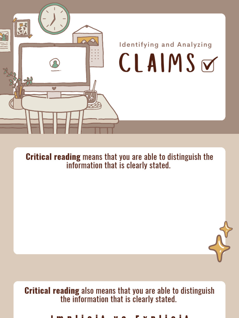 4 Defining+Claims | PDF | Argument | Cognition