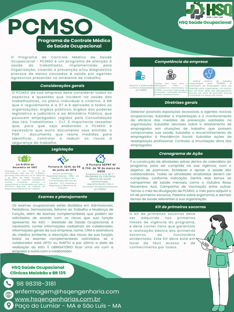 PDF Cartaz para Divulgação de PCMSO | PDF | Segurança e saúde ocupacional